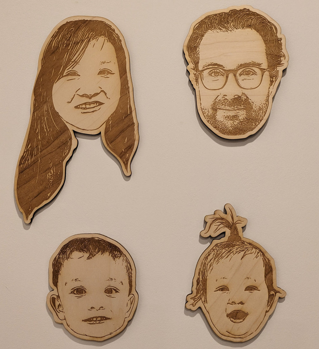 Laser engraved portrait wall hanging – TheMakerBeanCafe